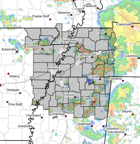 Large storm system moving through area | Tippah News