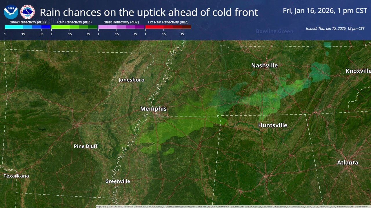 Rain expected ahead of strong cold front set to arrive Friday night ...