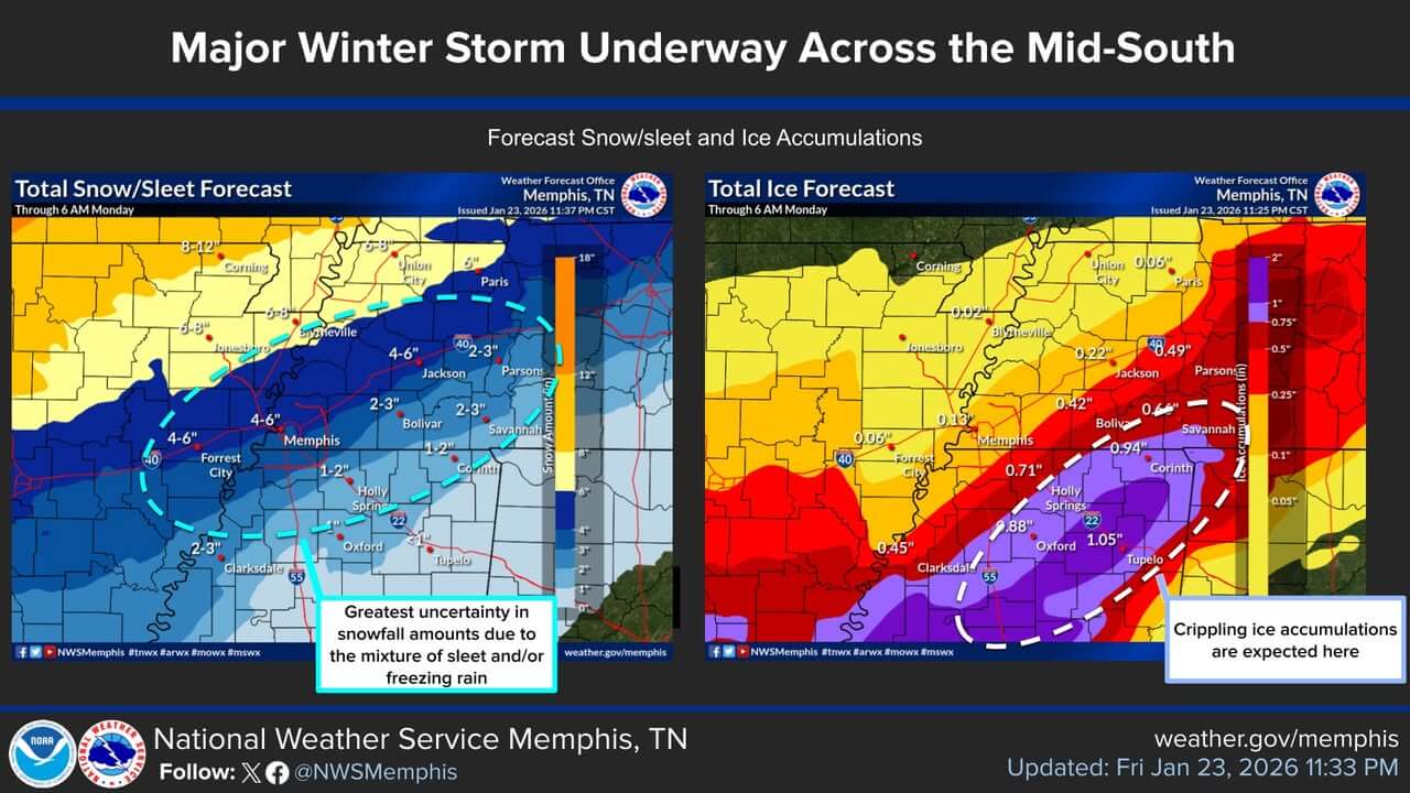 Weather forecast shows minimal changes in snow and ice accumulation ...
